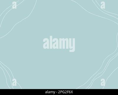 Doodle wave curve edge frame. Hand drawn wavy rectangle borders. Doodle ...