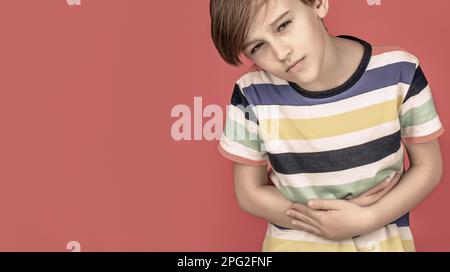 Diarrhea or gastroenteritis health problem. Child has stomachache with ...