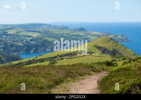 Hangman Point, Combe Martin, Ilfracombe, North Devon, UK Stock Photo ...