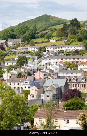 Aerial view of Combe Martin, Ilfracombe, North Devon, UK Stock Photo ...