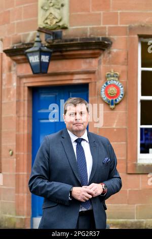 Cumbria Police and Crime Commissioner Peter McCall photographed outside ...