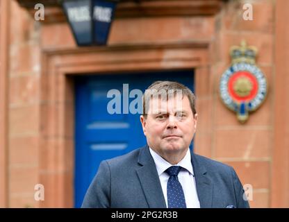 Cumbria Police and Crime Commissioner Peter McCall photographed outside ...