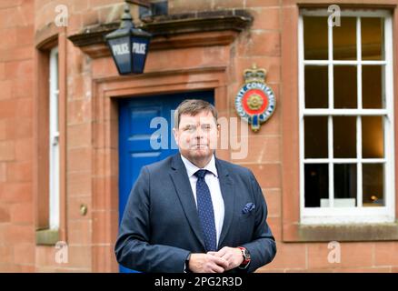Cumbria Police and Crime Commissioner Peter McCall photographed outside ...