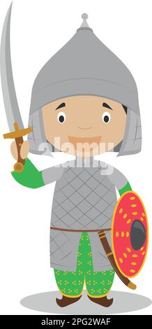 Soldier cartoon character isolated illustration Stock Vector Image ...