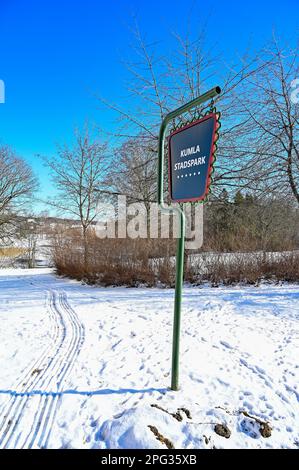 Kumla Sweden mars 12 2023 Sign in Swedish means Kumla citypark Stock ...