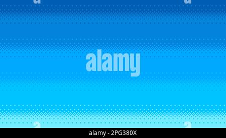 Blue pixel sky with dithering. Gradient 16-bit retro background with ...