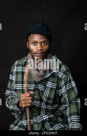 Poor South African male Portrait Stock Photo - Alamy