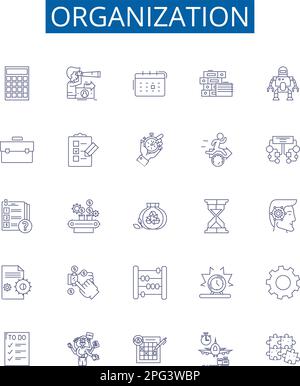 Organization outline icons collection. Organize, Structure, Entity ...
