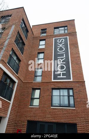 Building work continues - redevelopment of Horlicks Factory buildings ...