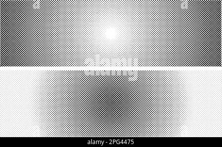 radial halftone background. Halftone faded gradient texture. Vector ...