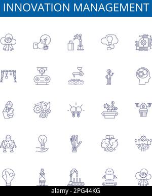 Visionary line icons collection. Innovation, Imagination, Dreamer ...