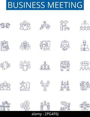 Discourse line icons collection. Dialogue, Discernment, Debate, Communication, Rhetoric ...