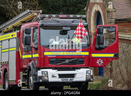20 March 2023 East Sussex fire and rescue services training at a high ...