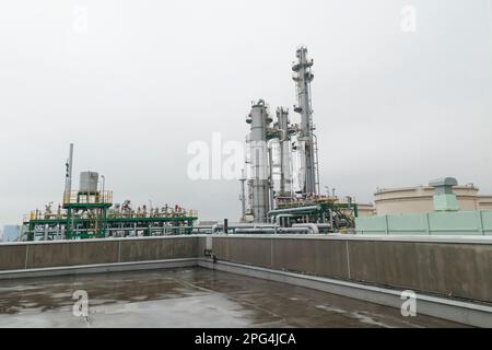 March 16, 2023, Tomakomai, Hokkaido, Japan: A general view of the CO2 ...