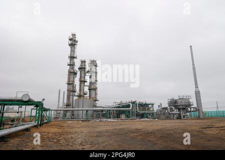 March 16, 2023, Tomakomai, Hokkaido, Japan: A general view of the CO2 ...