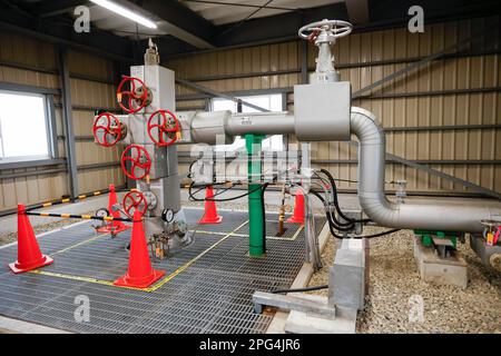 March 16, 2023, Tomakomai, Hokkaido, Japan: A general view of the CO2 ...