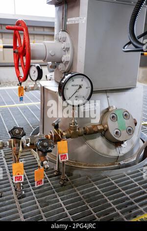 March 16, 2023, Tomakomai, Hokkaido, Japan: A general view of the CO2 ...