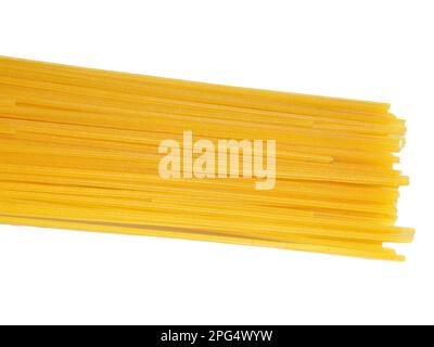 Corn spaghetti isolated on white background Stock Photo - Alamy