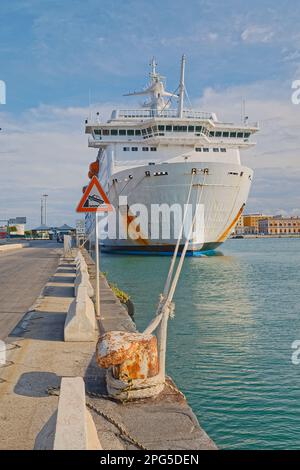 Anchored ferry in the port of Bari Italy Stock Photo - Alamy
