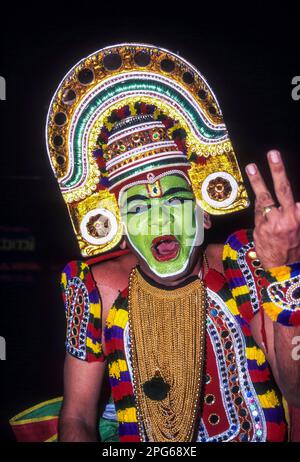 Ottan Thullal or Ottamthullal, indian dance, Kerala, India Stock Photo ...
