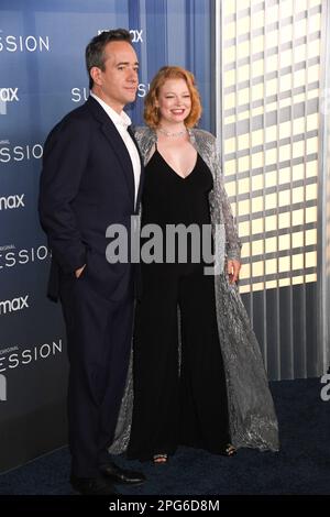 Sarah Snook and Matthew Macfadyen attend HBO's "Succession" Season 4 ...