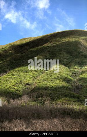 A scenery of the volcanic dome of Mount Lokon, an active volcano ...