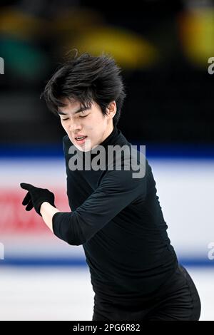 Junhwan CHA (KOR), during Men Short Program, at the ISU Four Continents Figure Skating ...