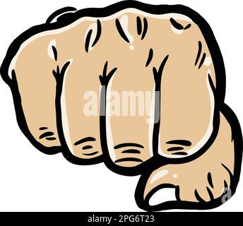 punching fist front view with black ink splatter illustration black and ...