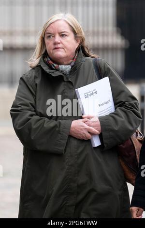 Baroness Louise Casey arriving at Queen Elizabeth II Conference Centre ...