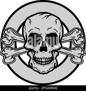 Human skull isolated on white background Stock Vector Image & Art - Alamy