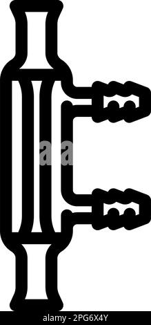 water condenser chemical glassware lab isometric icon vector ...