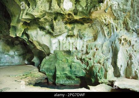 A limestone cave in Coron, Palawan in the Philippines with impressive ...