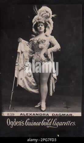 Portrait of Alexandra Dagmar - Vintage Cigarette Card, Victorian Era ...