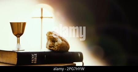 Holy Communion symbolizing the blood and flesh of Jesus Christ Last ...