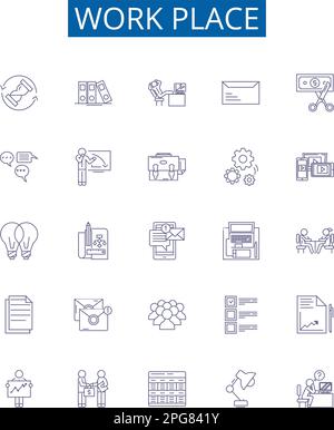 Office workers outline icons collection. Office, Workers, Clerk ...