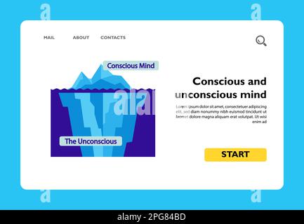 Conscious and unconscious mind icon Stock Vector Image & Art - Alamy