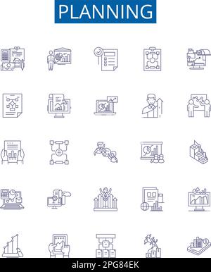 Mapping and charting line icons collection. Cartographer, Atlas, Navigation, Topography, Terrain ...