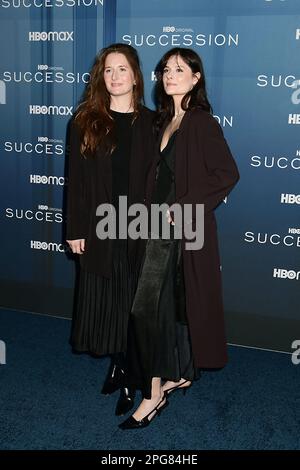 Grace Gummer and Louisa Jacobson attend HBO's "Succession" Season 4 ...