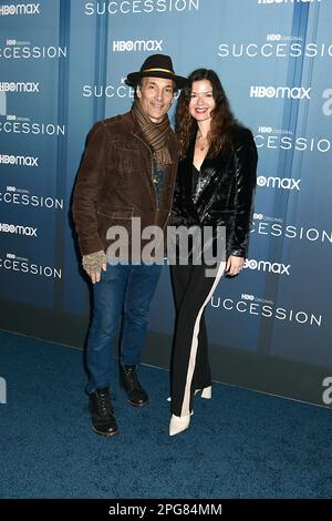 Jill Hennessy and husband attends HBO's "Succession" red carpet ...