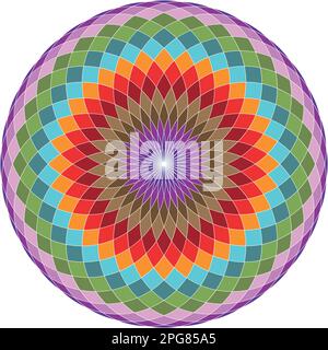 Geometrical figure. Sacred Geometry Torus Yantra or Hypnotic Eye vector ...