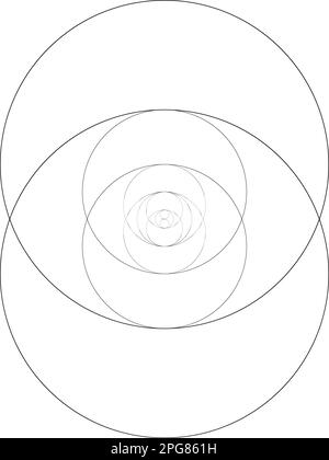 Geometrical figure. Sacred Geometry Torus Yantra or Hypnotic Eye ...