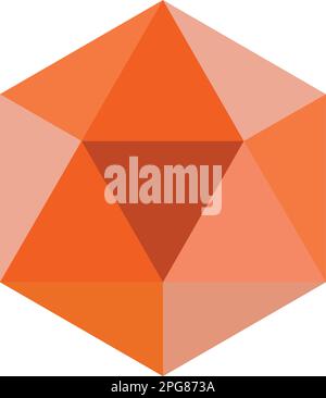 White outline icosahedron pattern background vector Stock Vector Image ...