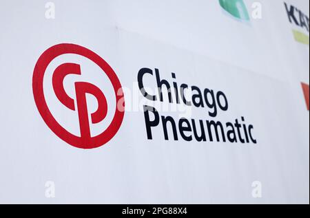 Signs and symbols, Chicago Pneumatic Stock Photo - Alamy