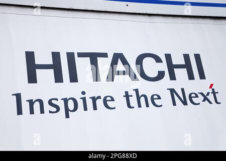 Signs and symbols, Hitachi Stock Photo - Alamy