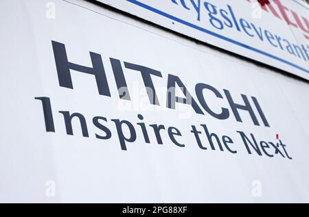 Signs and symbols, Hitachi Stock Photo - Alamy