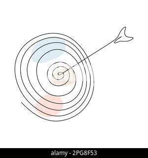 Hand drawn Arrow bullseye icon in gold foil texture vector illustration ...