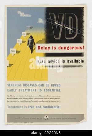 Venereal Diseases - Delay is Dangerous! . Artist: Maurice Bennett ...