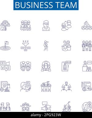 Initiative line icons collection. Leadership, Drive, Proactivity ...