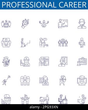 expertise line icons collection. Mastery, Proficiency, Skill ...
