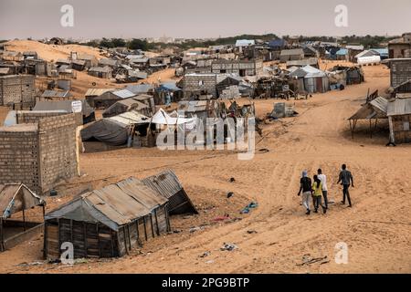 Street scenes in the Limghit slum in Nouakshott, the capital of ...